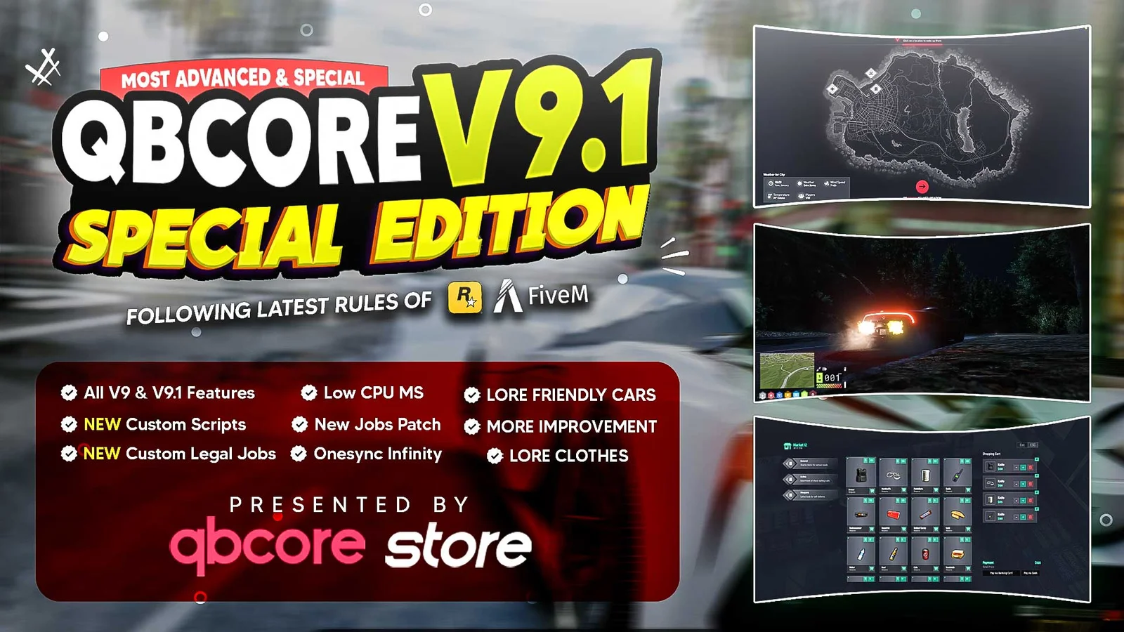QBCore V9.1 Ultimate Special Edition | QB Core Script | QBCore Store